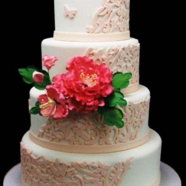Enticing Wedding Theme Cake - Avon Bakers