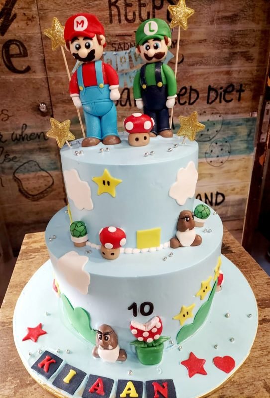 Super Mario Theme Kids Special Designer Cake - Avon Bakers
