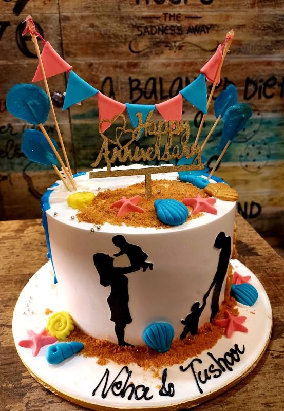 Anniversary Special Adorable Designer Cake - Avon Bakers