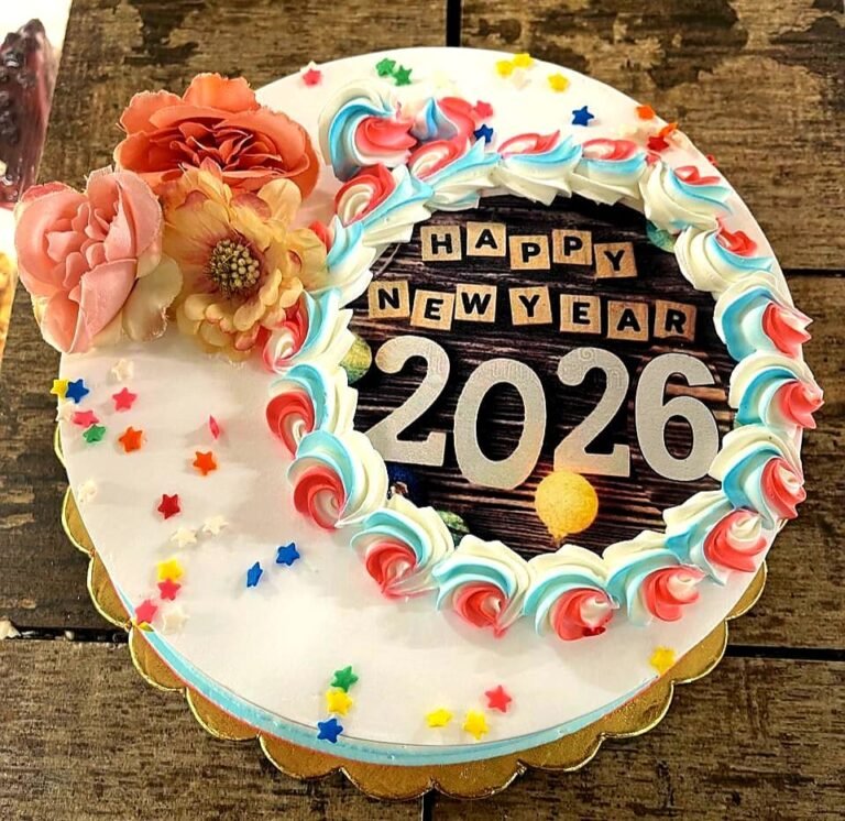 Happy New Year Designer Cake - Avon Bakers